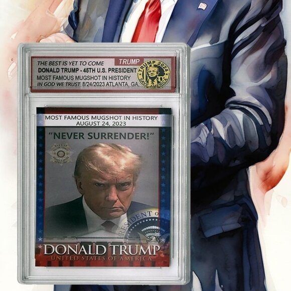 Accents | Donald Trump Mugshot Collectors Trading Card Holographic Gem ...